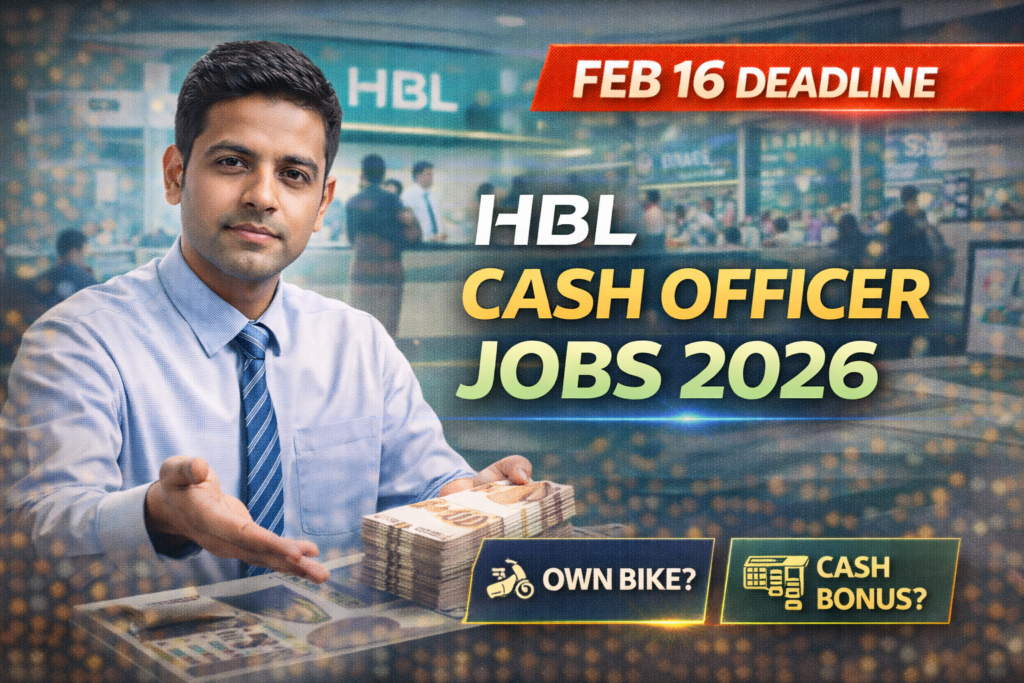 Latest HBL Cash Officer Jobs 2026 - JobLoop